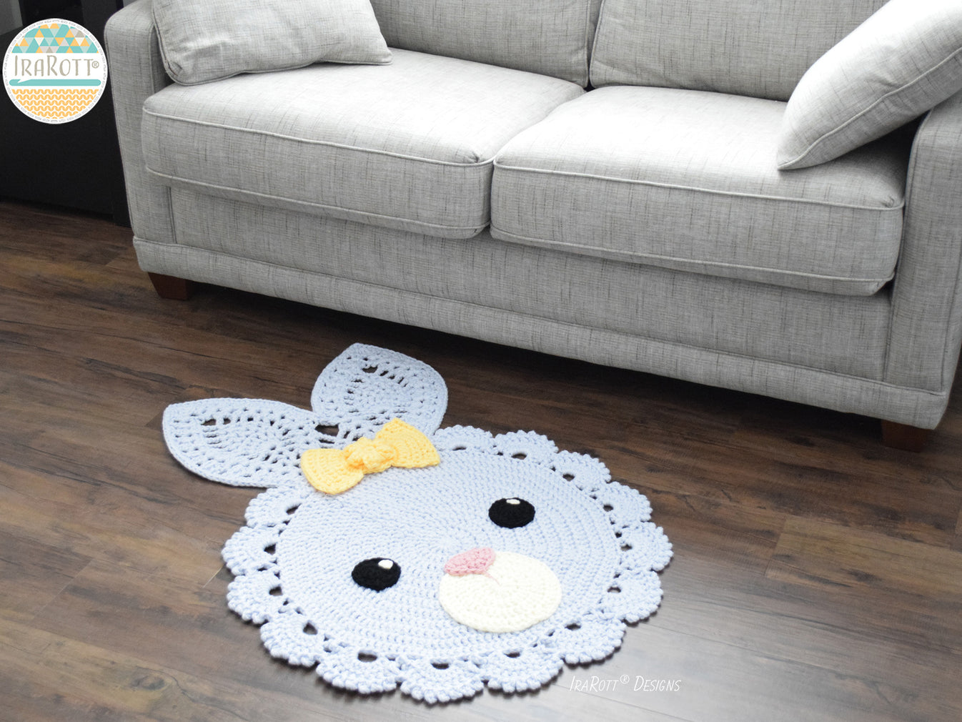 Sunny The Playful Bunny Rug Crochet Pattern – IraRott Designs